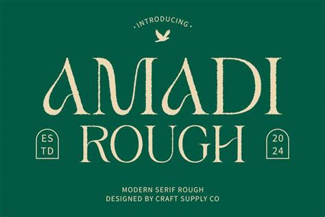 Amadi Rough Font Craftsupplyco Fontspace