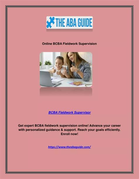 PPT Online BCBA Fieldwork Supervision PowerPoint Presentation Free Download ID
