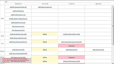 Scheduler For ASP NET MindFusion