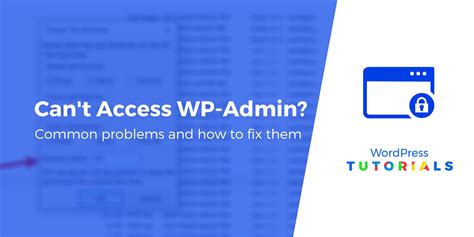 Cant Access Wp Admin 9 Solutions That Always Work