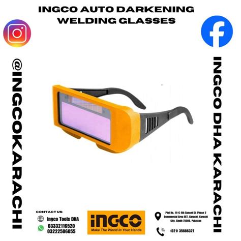 Ingco Auto Darkening Welding Glasses Ahm111 Darazpk