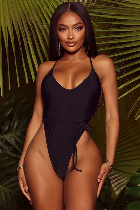 Sexy Black One Piece Swimsuits
