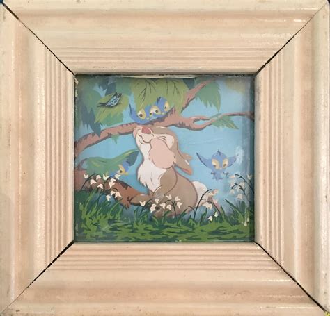 Original Walt Disney Multiplane Painting Thumper No3 Featuring Thum