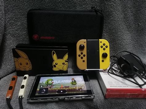 Nintendo Switch V1 Pikachu Eevee Patched Video Gaming Video Game