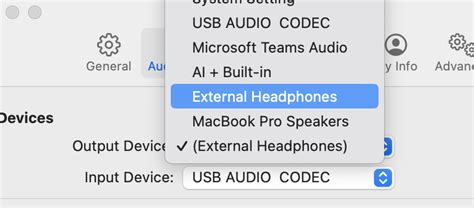 on mac audio interface as input and built in device as output 5 by