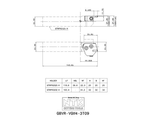 Ntk Cutting Tools Metal Working Tools Gbvr Blade For Vgw Insert