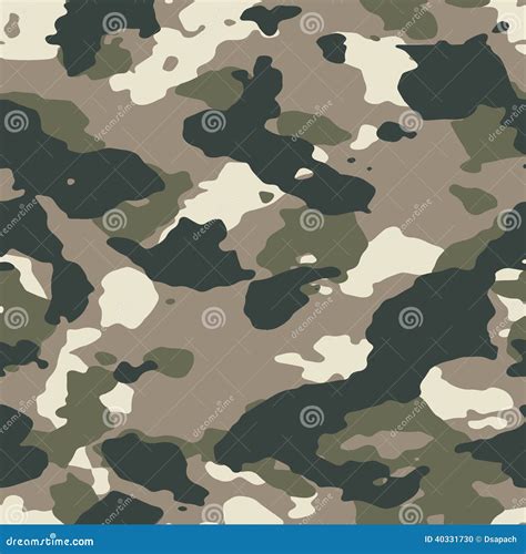 Classic Woodland Seamless Camo Stock Vector Illustration Of Fashion Combat