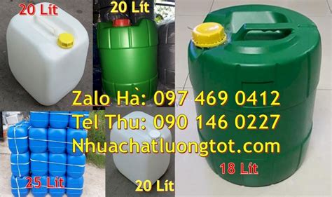 Can L Có Nắp Thoát Khí Đựng Phân Bón Can Nhựa Giá Rẻ Hcm Can Dẹp Đựng Nông Dược Can Dày