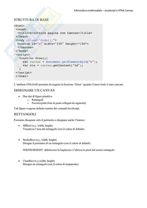 Javascript E Html Canvas