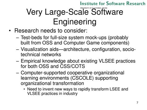 Ppt Emerging Research Concepts For Very Large Scale Software Engineering Powerpoint