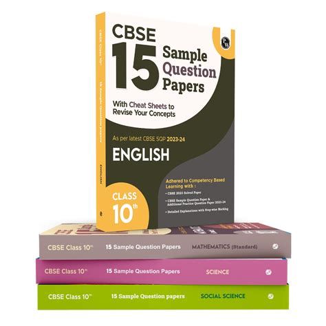 Buy Pw Cbse 15 Sample Question Papers Class 10 Science Mathematics