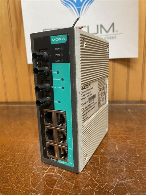 Moxa Eds 408a Bridge Ether Device Switch 24vdc Rev 200 A 2 3