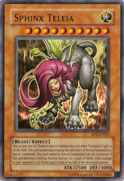Individual Yu Gi Oh Cards Andro Sphinx Sphinx Teleia Yu Gi Oh Theinen