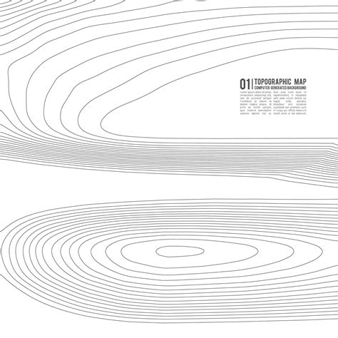 Topographic Map Contour Background Topo Map With Elevation Contour