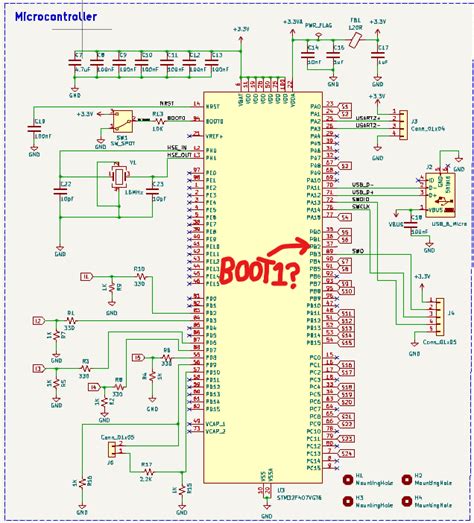Stm32 Boot1 Pin For Programming Stm32f407 Electrical Engineering