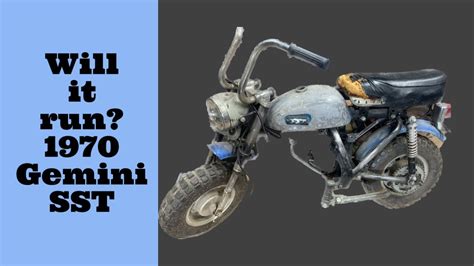 Gemini Sst 50cc Mini Bike Sat For Years Youtube