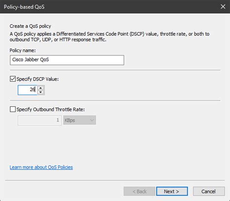 Enable Dscp Marking In Windows Os 7 8 10 Cisco Community