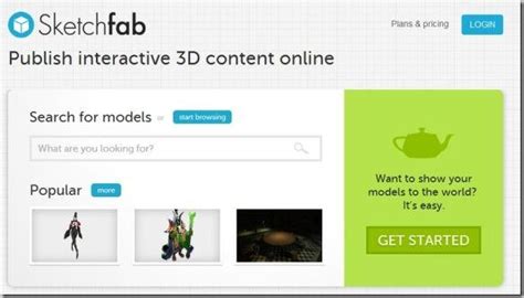 Share D Content And Create Professional Portfolio Using Sketchfab