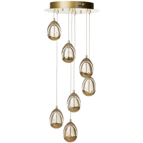 Visconte Bulla Light LED Spiral Cluster Ceiling Light Gold Ceiling Pendant Lights Cluster