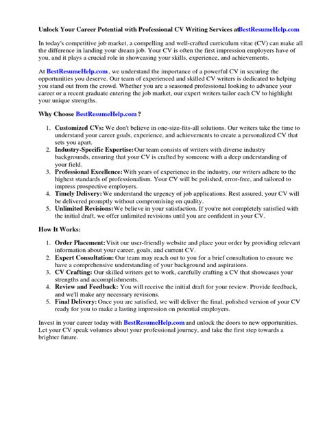 Cv Writing Format Sample Pdf Résumé