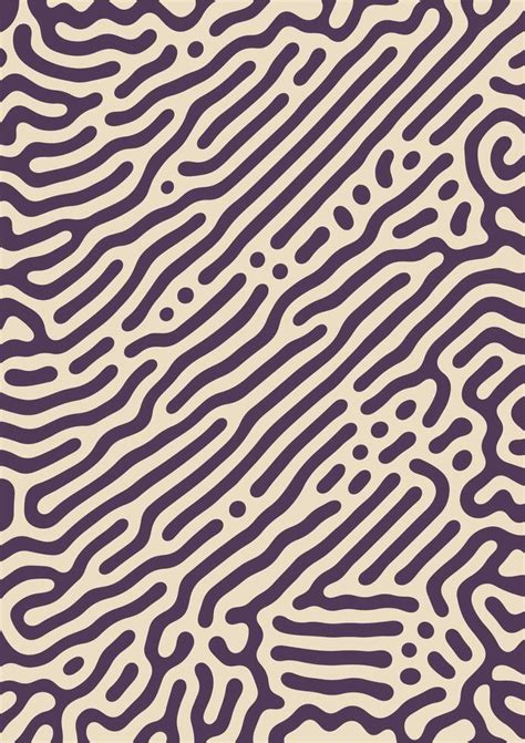 Turing Pattern Structure Oraganic Lines Background 42630690 Vector Art