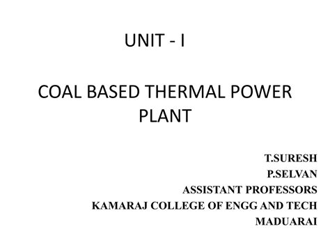 Powerplant Engg Unit 1 PPTX Home Appliances Home Garden