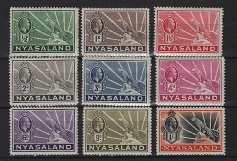 Pr1674 Nyasaland · 1934 Mint Kgv Pictorial Definitive Set Sg 114122