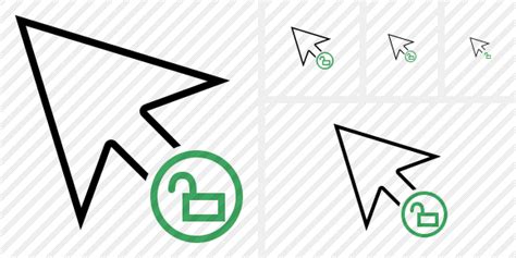 Cursor Unlock Icon Outline Duo Professional Stock Icon And Free Sets Awicons