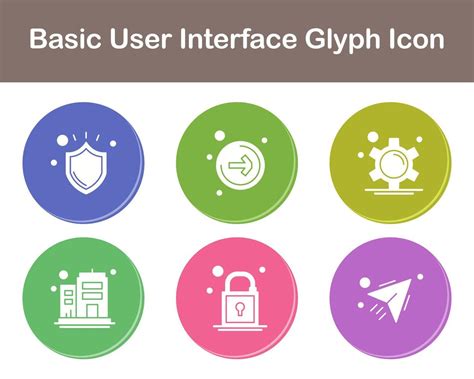 Basic User Interface Vector Icon Set 21507554 Vector Art At Vecteezy