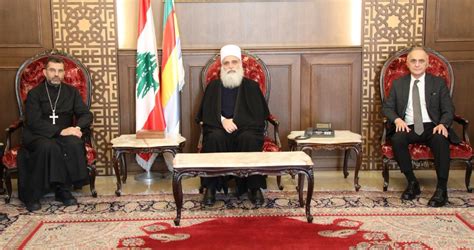 الوكالة الوطنية للإعلام شيخ العقل التقى المطران ابو نجم وابو ناضر