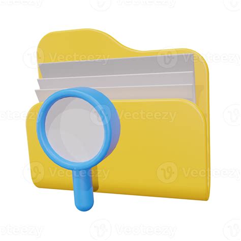 D Illustration Theme File And Folder PNG