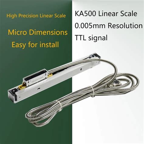 sino ka500 thin linear scale ruler ka 500 slim dro linear encoder 5um