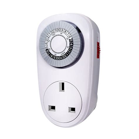 24hour Switch Time Clock Socket Uk Plug In Timer M Grandado