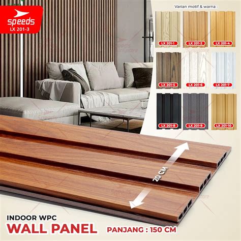 Jual SPEEDS WPC Wood Panel Wallpanel Panel Wood Wall Panel 3D Hiasan