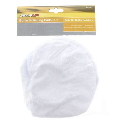 Gear Up 10in 250mm Buffer Polishing Pads 3pk Gbp1103pk Gear Up