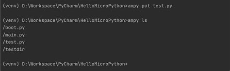 [micropython 教學] ampy 基本操作 ~ sam4sharing