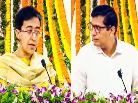 Atishi Saurabh Bharadwaj Sworn In As Delhi Ministers Atishi New