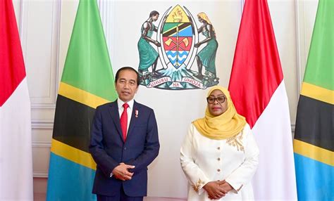 Bertemu Presiden Tanzania Jokowi Sebut RI Mau Tingkatkan Investasi Di