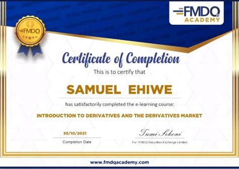 Samuel Ehiwe On Linkedin Excited To Have Successfully Completed This
