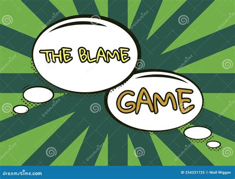 Text Caption Presenting The Blame Gamea Situation When People Attempt