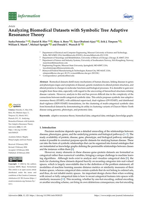 Pdf Analyzing Biomedical Datasets With Symbolic Tree Adaptive