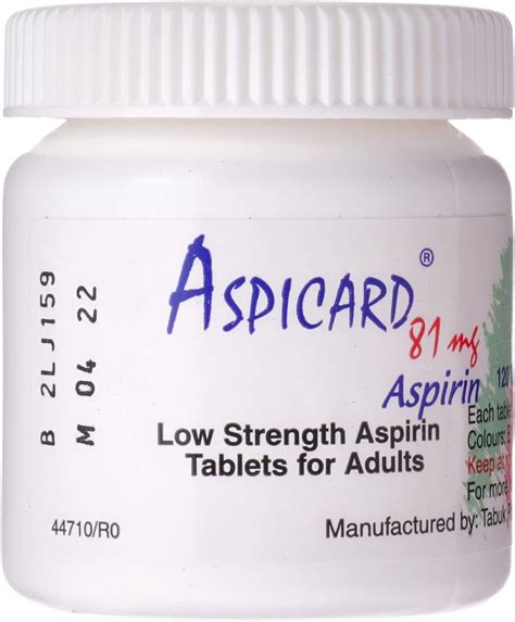 Aspicard 81 Mg Aspirin 120 Tablets Buy Online At Best Price In KSA