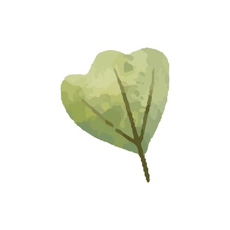 Illustration Peinte à La Main Avec Congé De Branche Illustration à Base