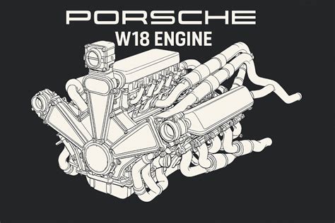 Porsche Patents A Wild New W18 Engine With Three Turbos Visor