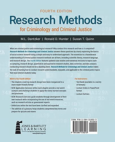 Research Methods For Criminology And Criminal Justice — 🛍️ The Retail