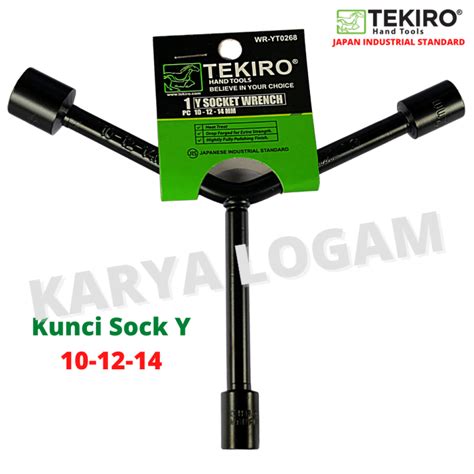 Tekiro Y Type Socket 10 12 14mm Kunci Sok Y Pendek Lazada Indonesia