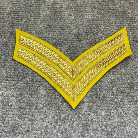 British Army Surplus Issue No 1 Dress Uniform Gold Rank Stripe Chevrons