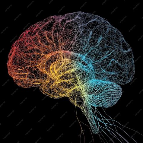 Premium Photo Graphical Representation Of The Neural Network In The Human Brain