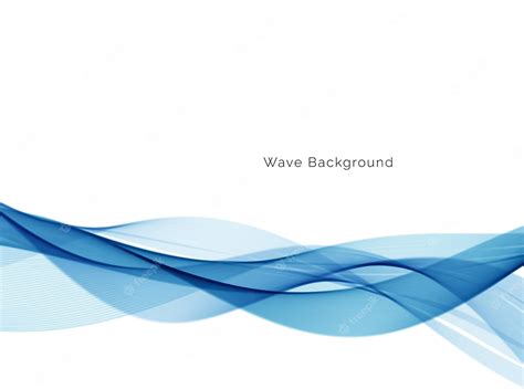 Premium Vector Modern Blue Wave Decorative Background