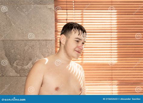 A Happy Cute Beautiful Wet Teen Joy And Happiness Stock Image Image